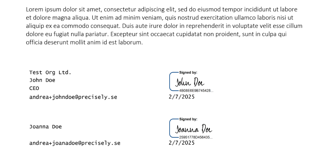 How do I decide on signature position and customize signing information ...